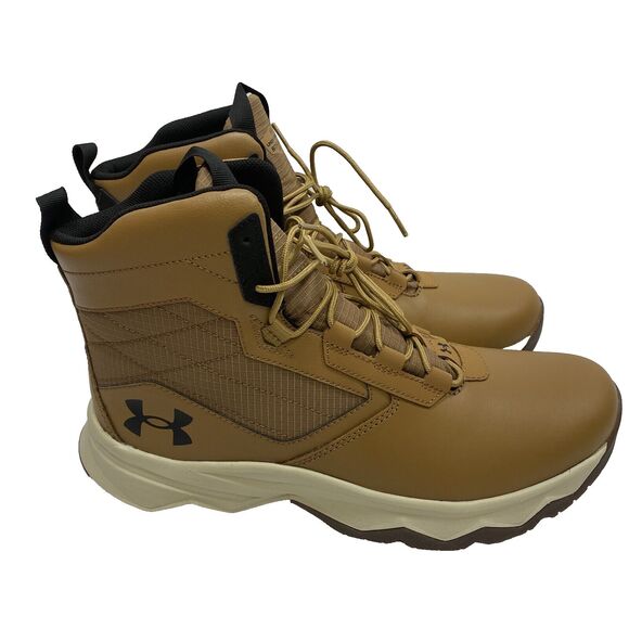 Under Armour | Shoes | Under Armour Boots Mens Tan Stellar G2 6 Leather ...